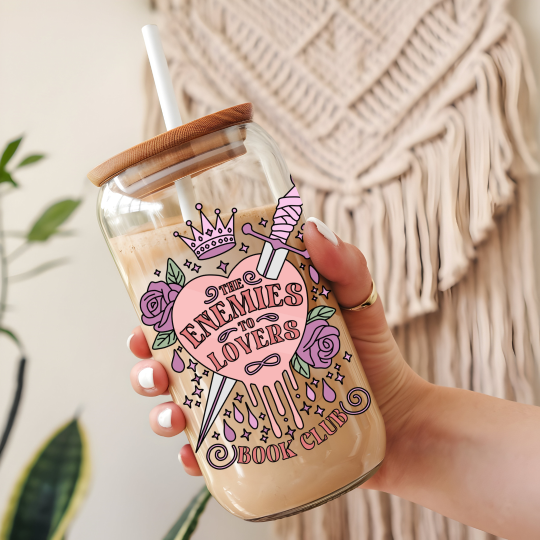 Glass Cup 500 ml - Enemies To Lovers – Fably